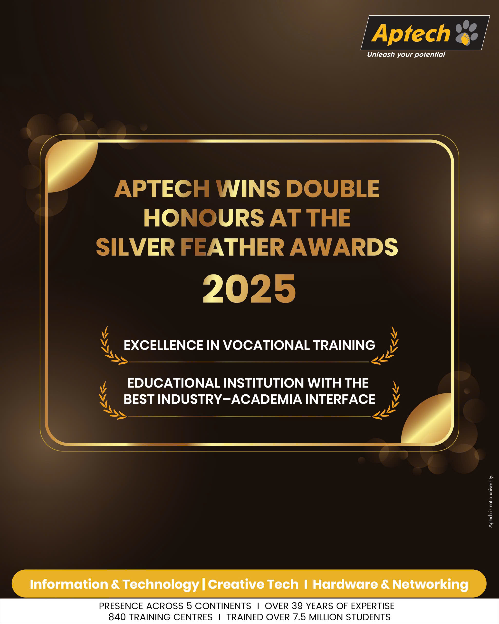 APTECH ĐƯỢC VINH DANH 2 HẠNG MỤC DANH GIÁ TẠI SILVER FEATHER AWARDS ...