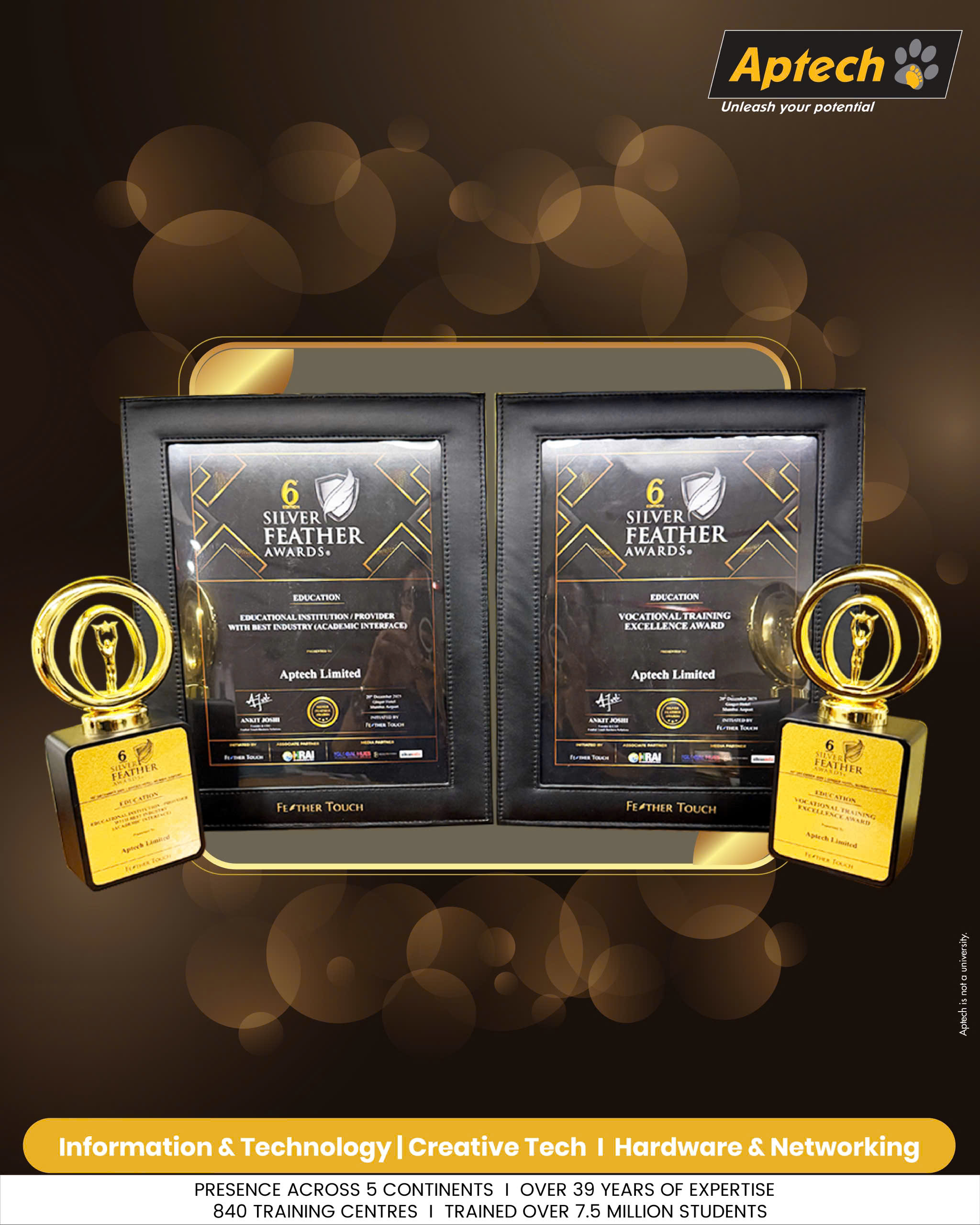 APTECH ĐƯỢC VINH DANH 2 HẠNG MỤC DANH GIÁ TẠI SILVER FEATHER AWARDS ...